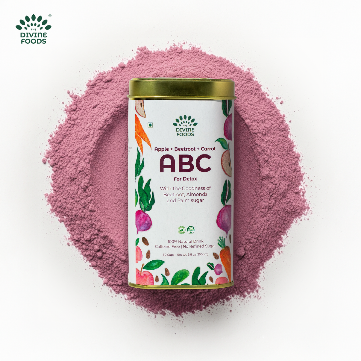 Natural ABC latte Milk Mix (Apple+Beetroot+Carrot) For Skin Glow