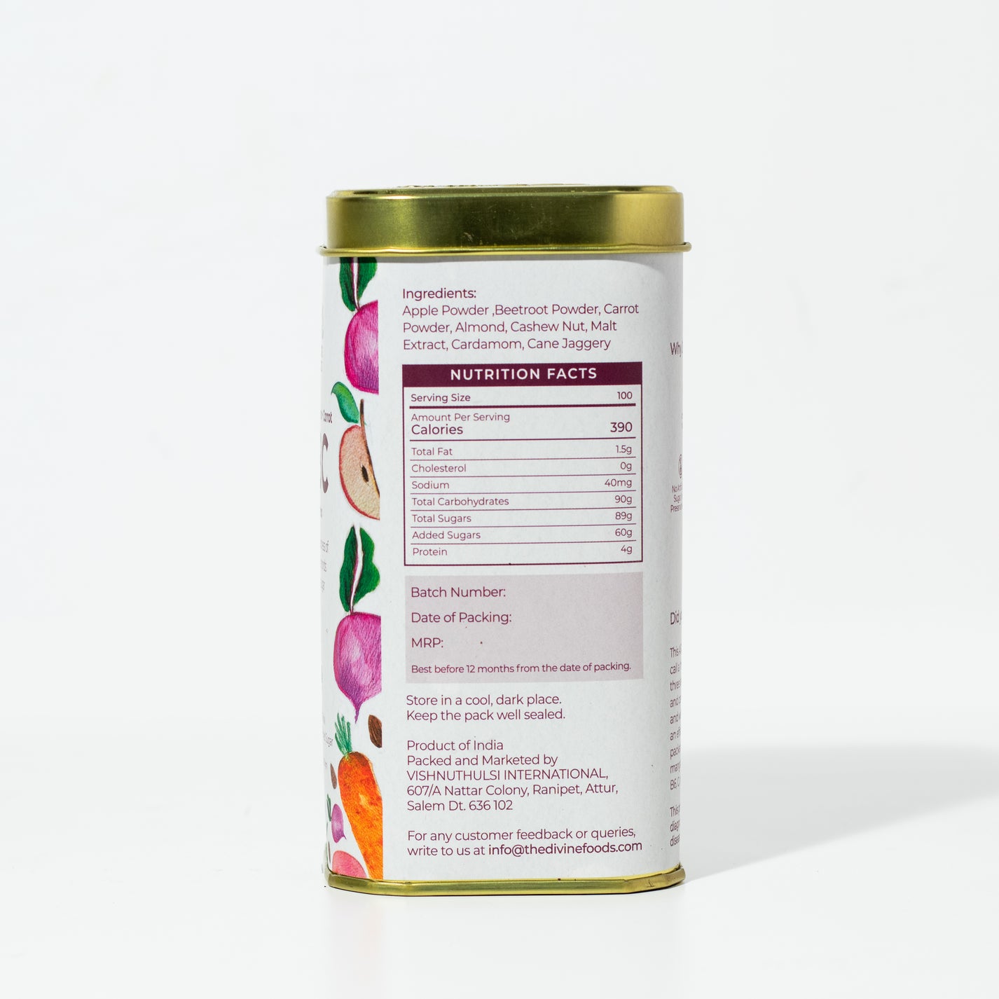 Natural ABC latte Milk Mix (Apple+Beetroot+Carrot) For Skin Glow
