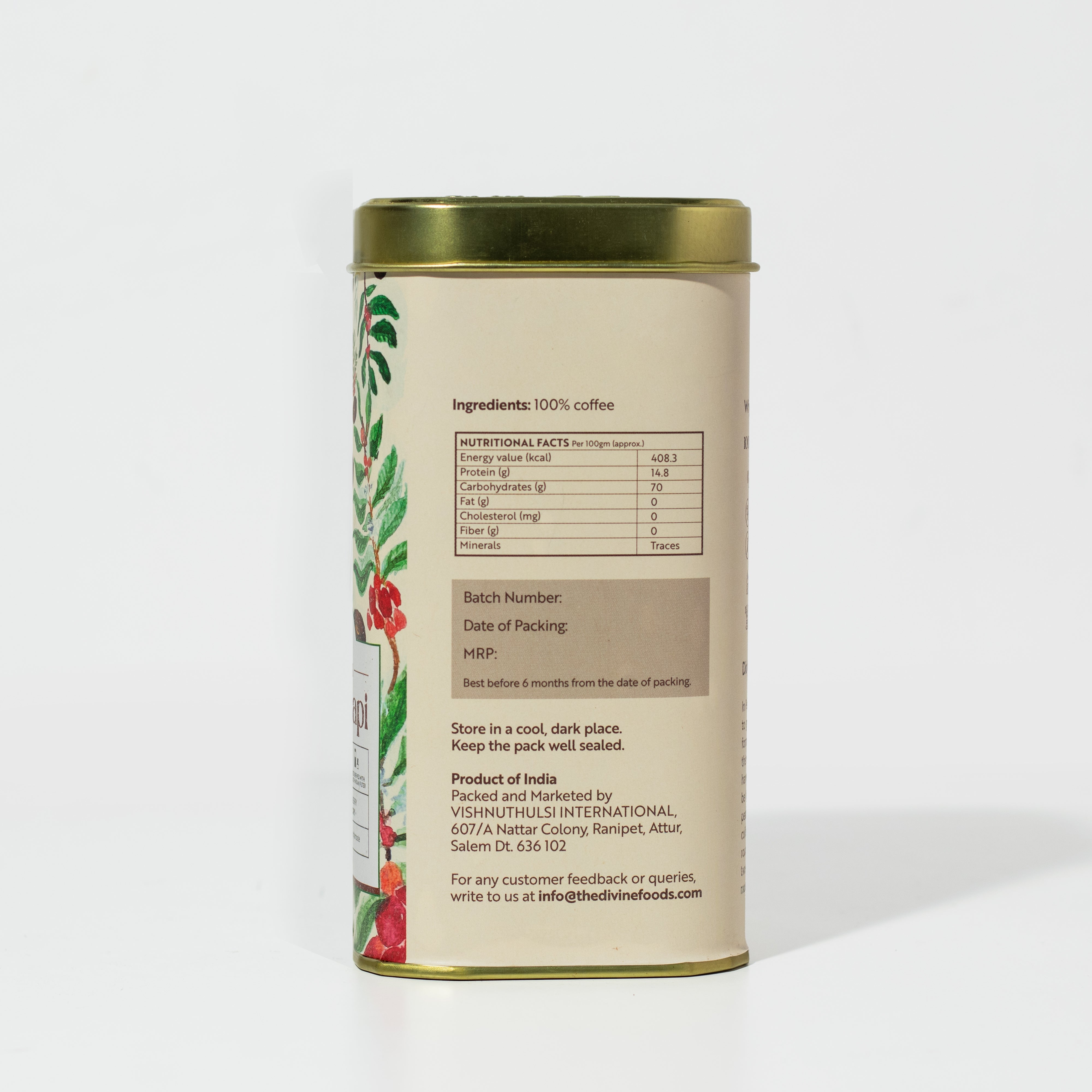 Kumbakonam Filter Kappi Powder (Guilt-Free 0% Chicory) 50% Plantation