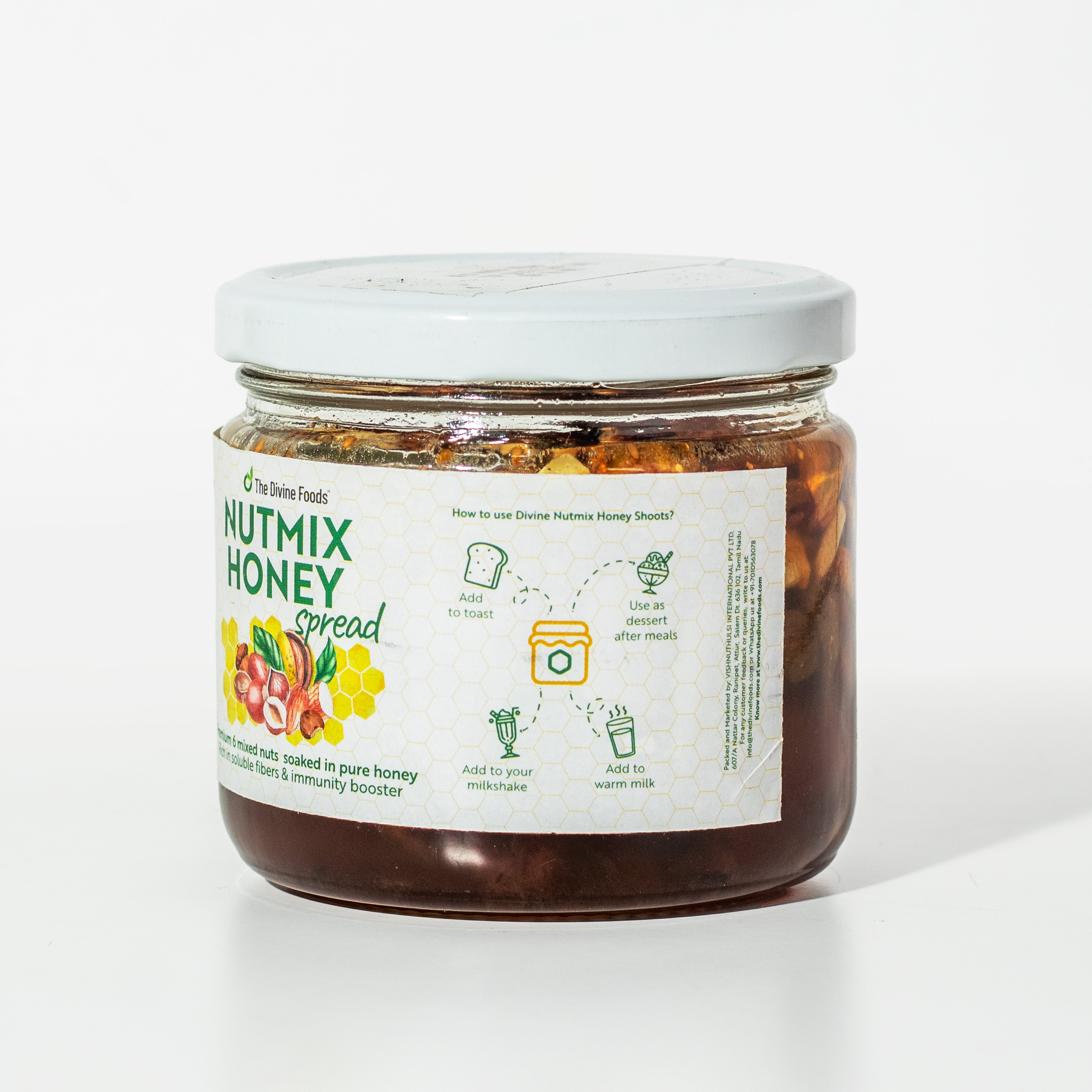 Nut Mix Honey (Made With Premium 5 Nuts & Single Origin Honey) For Imm