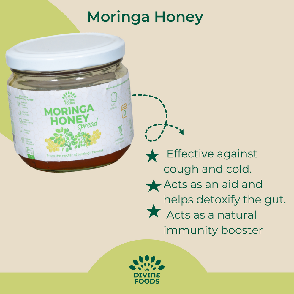 Organic Moringa Honey Spread For Detoxify the Gut