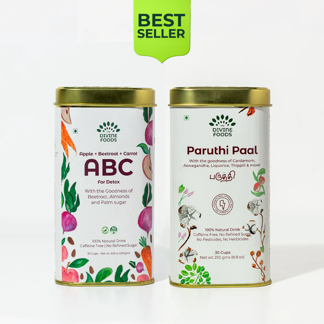 Divine Bestseller Combo = Paruthi Paal (Cotton Seed Instant Latte Mix)