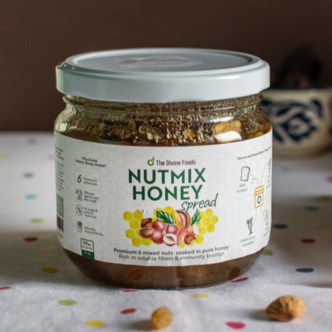 Nut Mix Honey (Made With Premium 5 Nuts & Single Origin Honey) For Imm