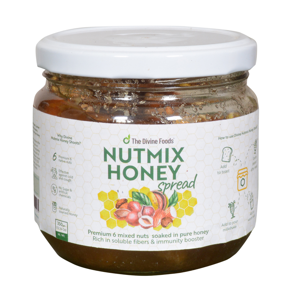 Nut Mix Honey (Made With Premium 5 Nuts & Single Origin Honey) For Imm